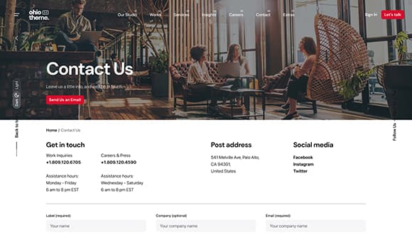 Ohio - Creative Portfolio and Agency WordPress Theme