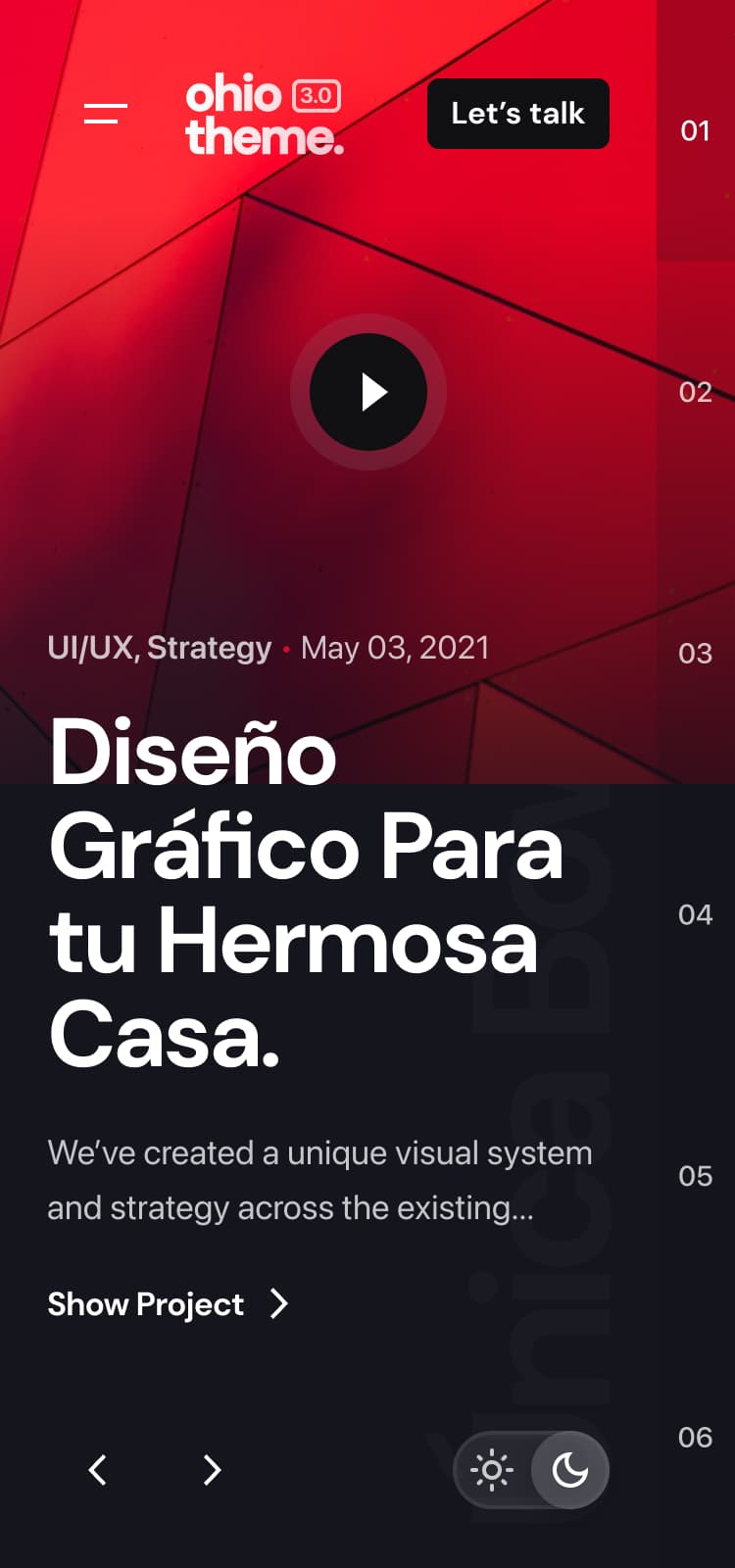 Ohio - Creative Portfolio and Agency WordPress Theme